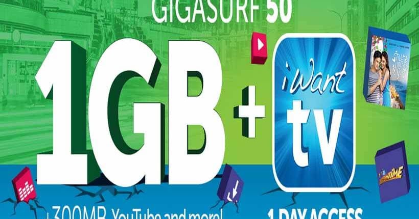 Smart offers iWant TV Streaming Access on Gigasurf Promo