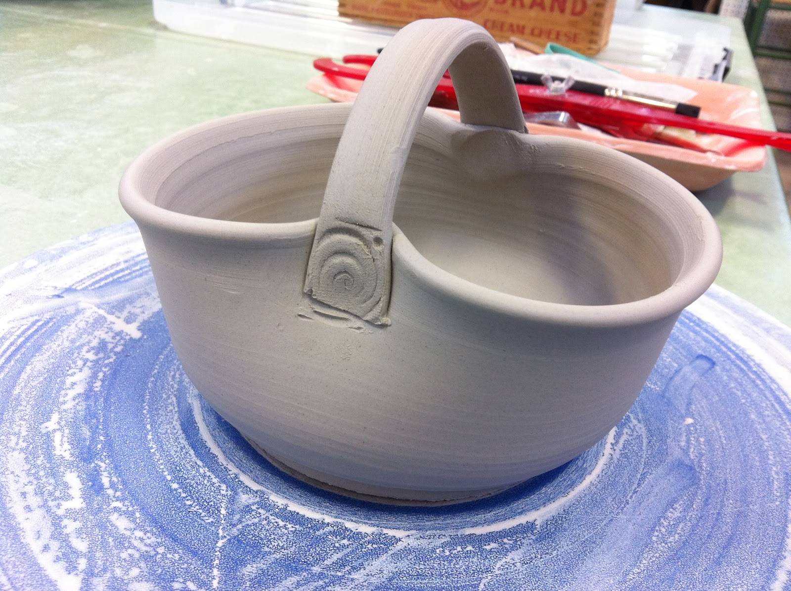 Food & Pottery: Clay Baskets and Chocolate Eggs