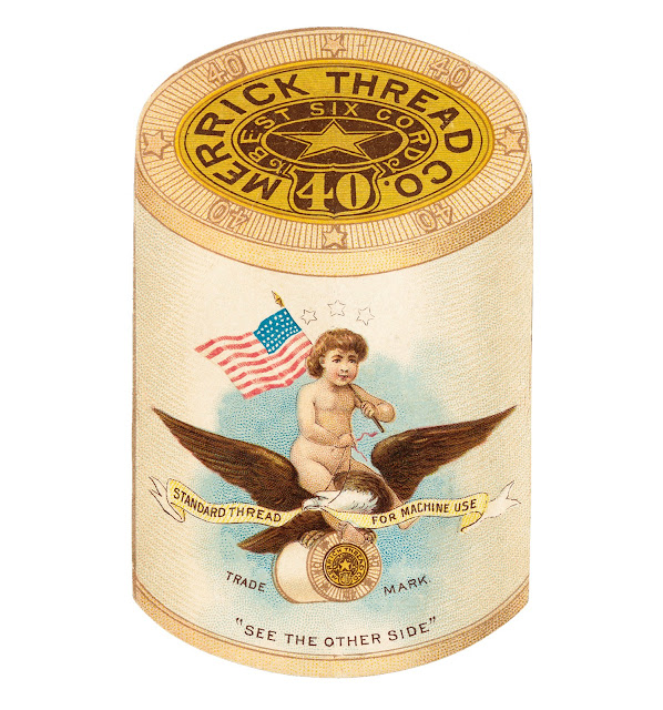 Chocolate Rabbit Graphics: Vintage Thread Trade Card