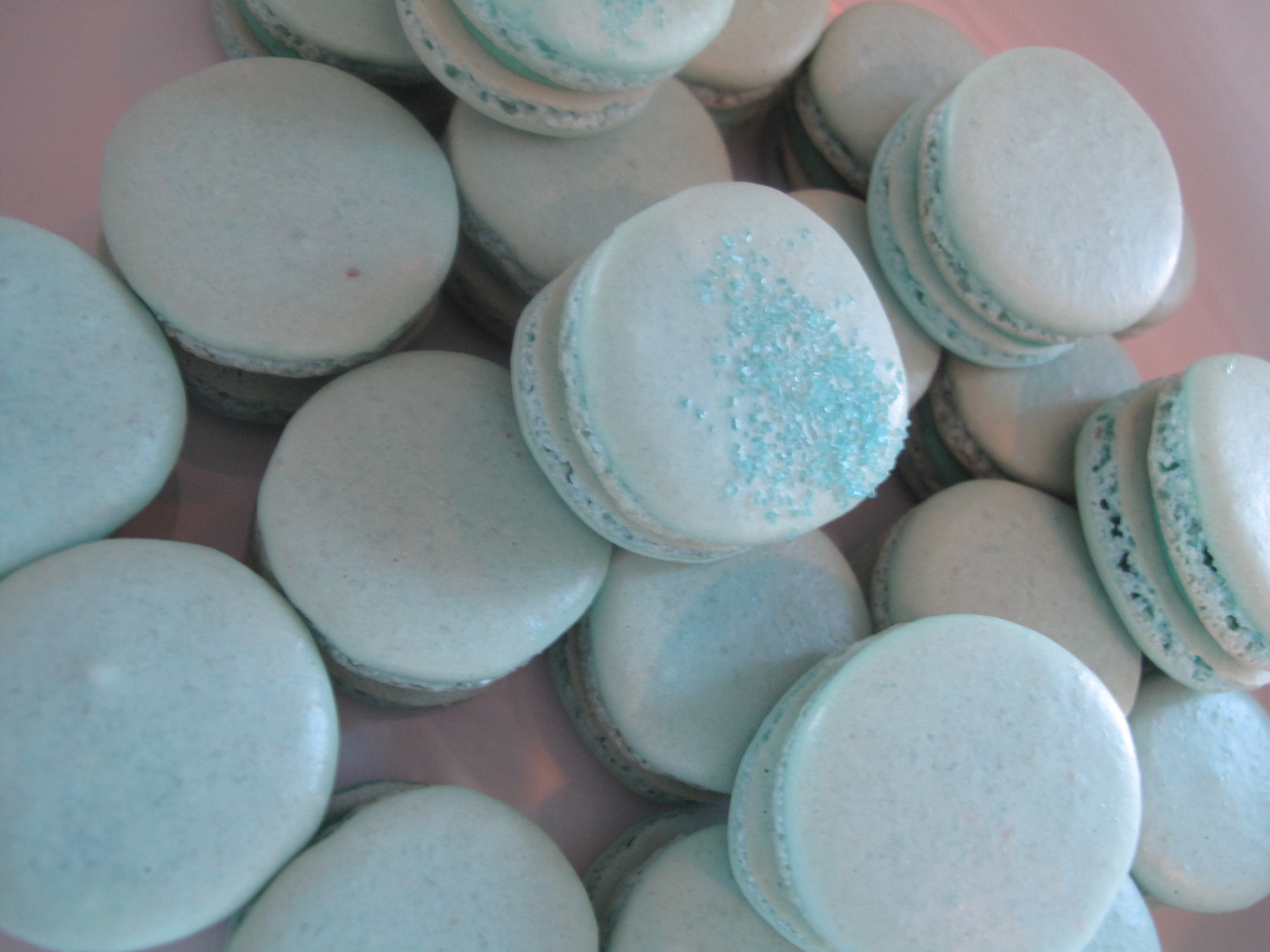 Baby Blue Macarons