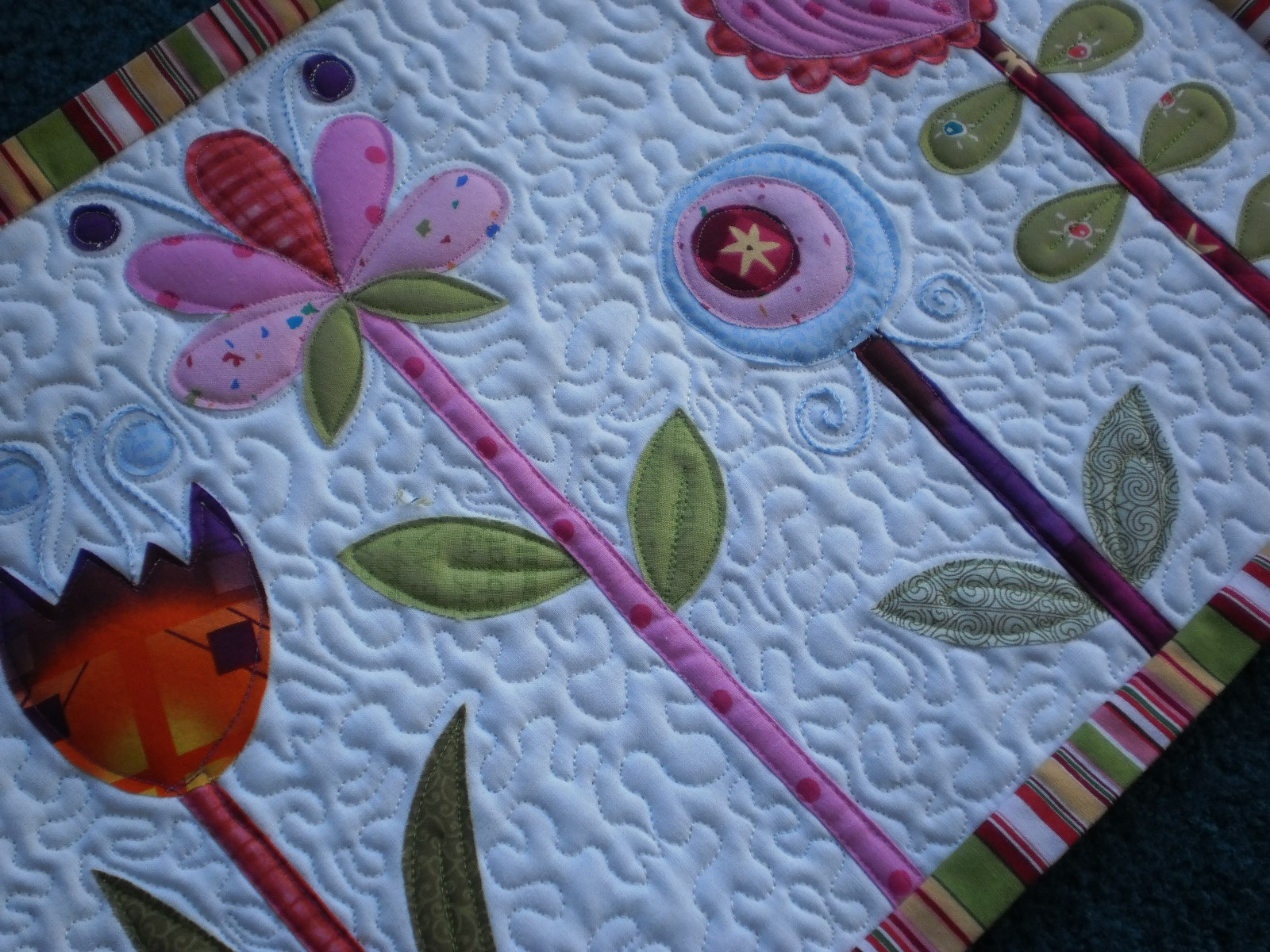 Quilt, Knit, Run, Sew: Spring Flowers