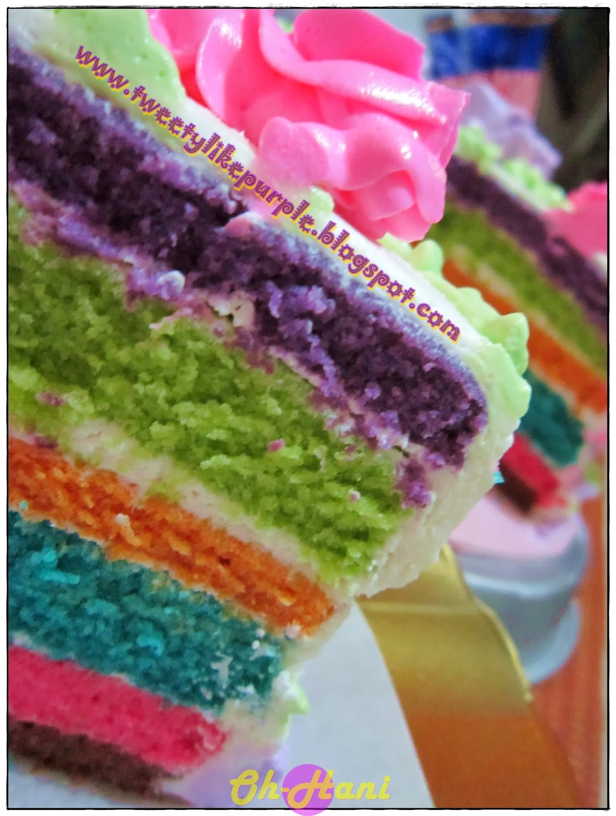 honey barney........oh Ha-Ni 오 하 니: KEK PELANGI a.k.a RAINBOW CAKE