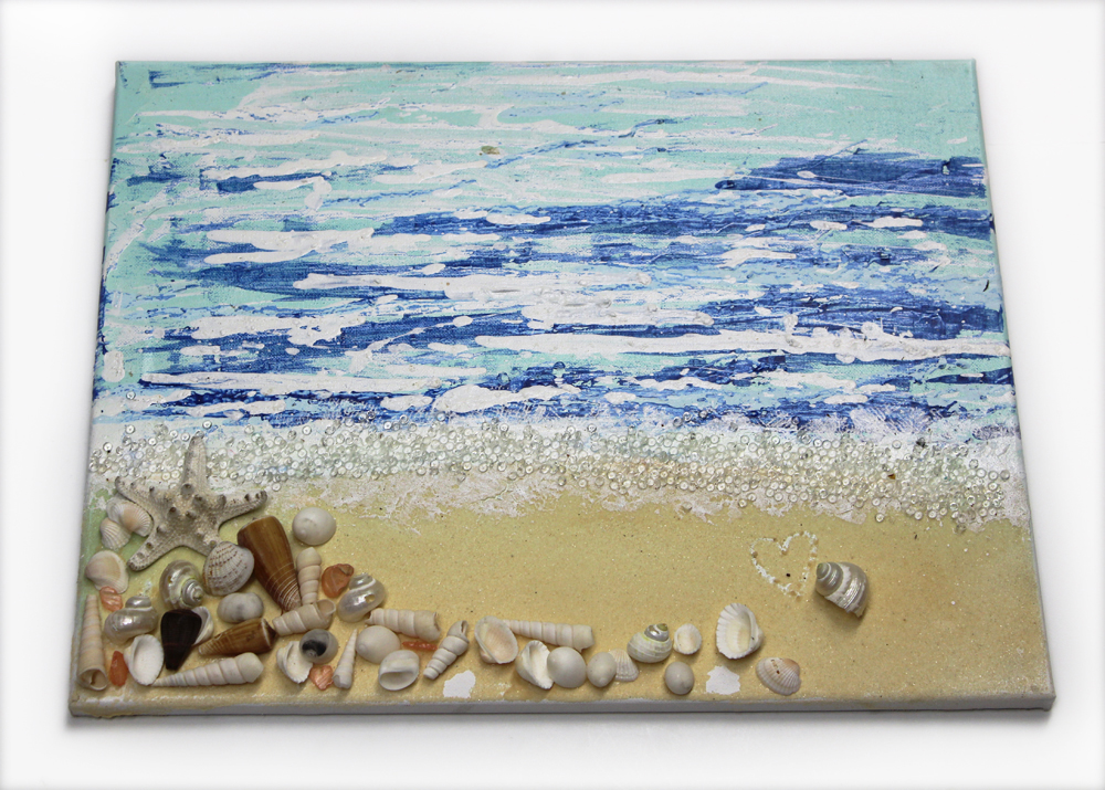 Ben Franklin Crafts and Frame Shop: DIY Dimensional Beach Painting