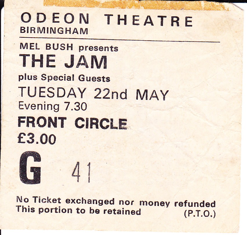 BITS AND PIECES: THE JAM TICKETS AND BADGES
