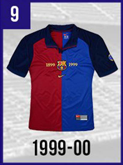 Full FC Barcelona Home & Away Kit History - Including 80+ Different ...