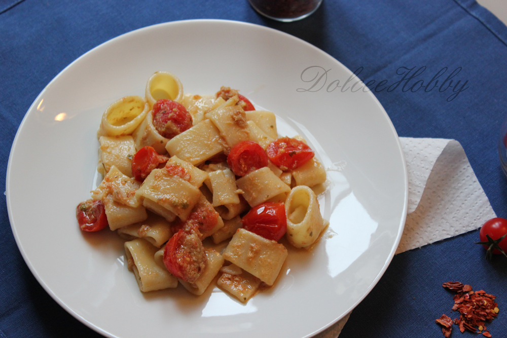 DolceeHobby ♥: Pasta con patè di ricciola