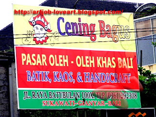 Seni Rupa: Shopping Murah di Cening Bagus Outlet Bali