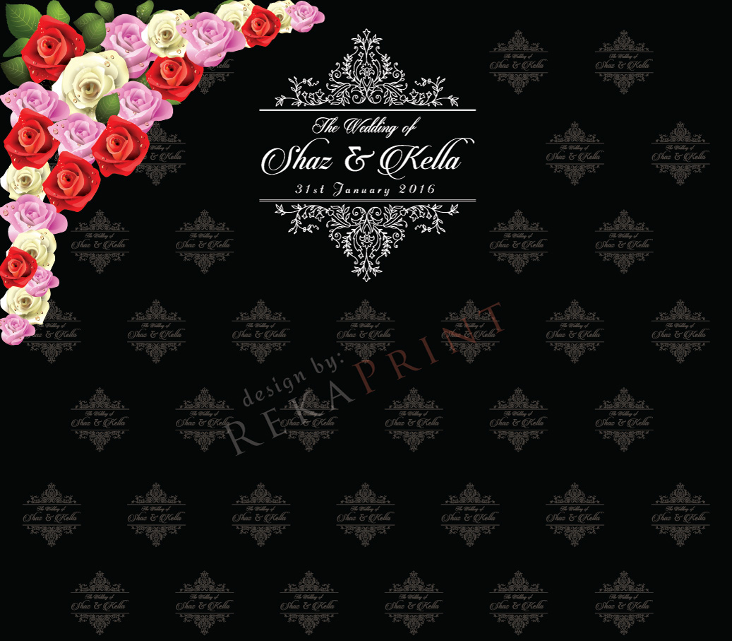 RekaPrint: PhotoBooth Backdrop Untuk Majlis Perkahwinan