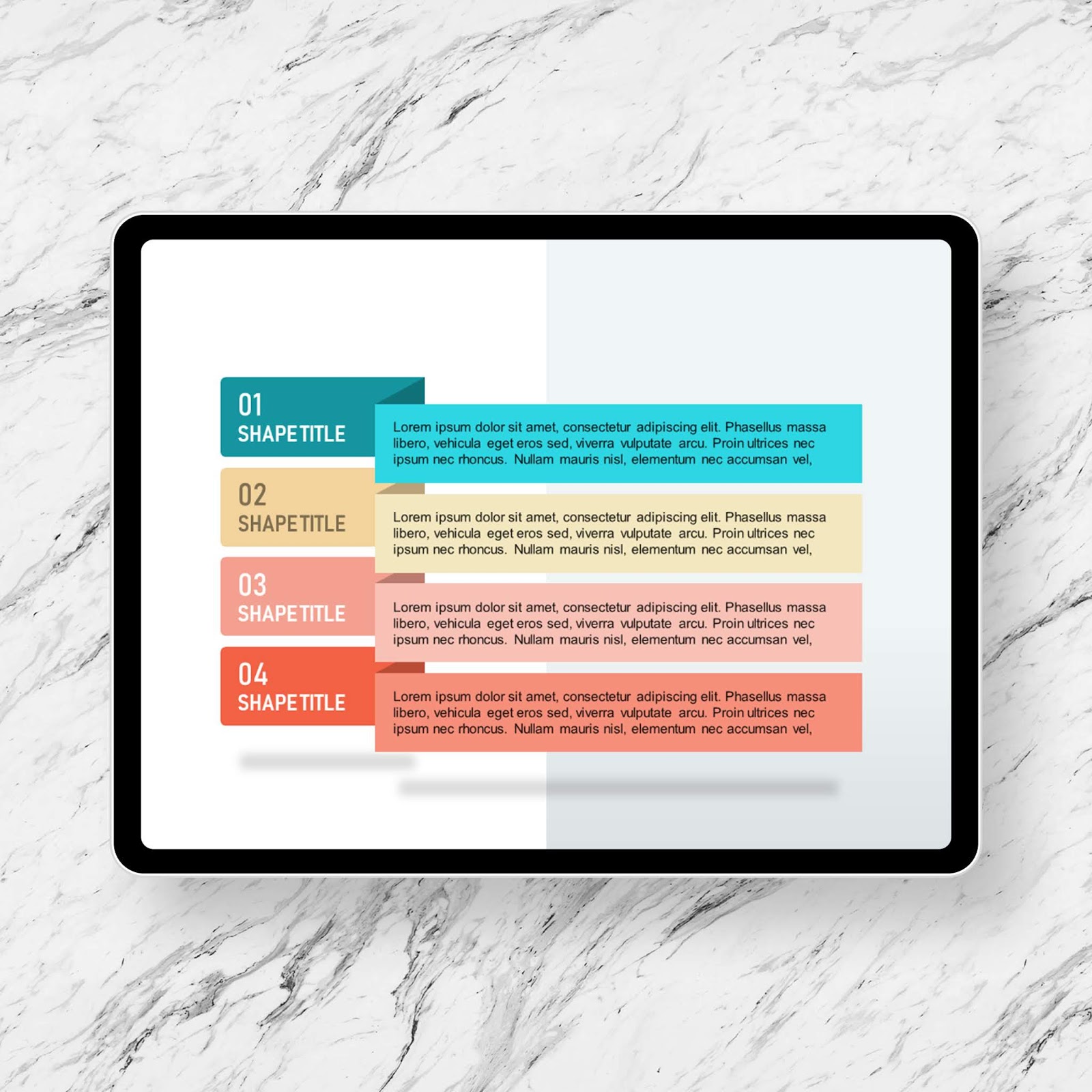 Title Bar Fold Description PowerPoint Templates - PowerPoint Free