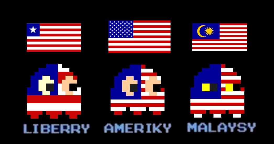 The Voice of Vexillology, Flags & Heraldry: Pac-Man Ghosts for Liberia ...