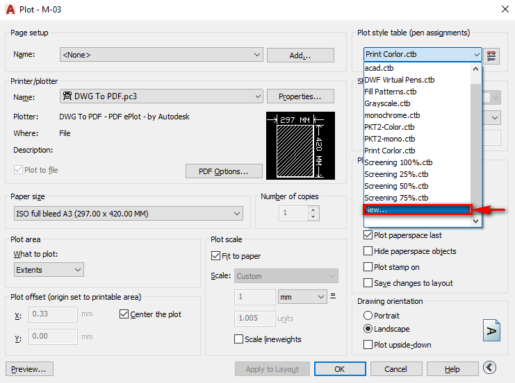 CADTips: HƯỚNG DẪN TẠO PLOT STYLE (CTB FILE TRONG AUTOCAD) CÀI ĐẶT NÉT IN