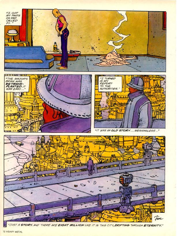 Comicmania Forever: The Long Tomorrow Heavy Metal Tale By Moebius