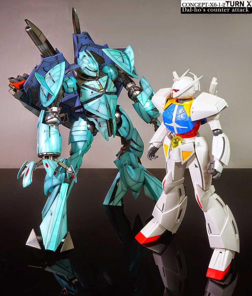 Gundam Family: MG 1/100 concept-X6-1-2 Turn X Custom Build