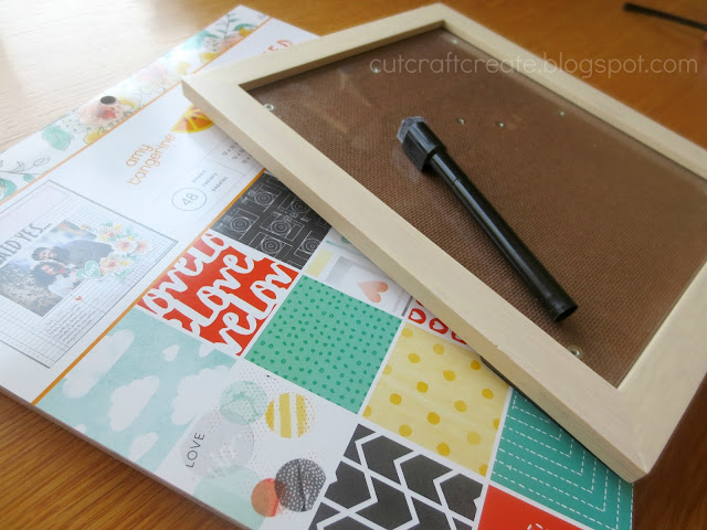 Cut, Craft, Create: DIY Reminder Board {Dry Erase} in minutes!