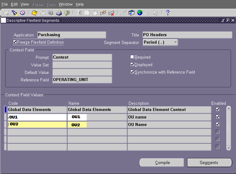 Prashant Oracle Procurement Operations: How to use Reference Field on DFF