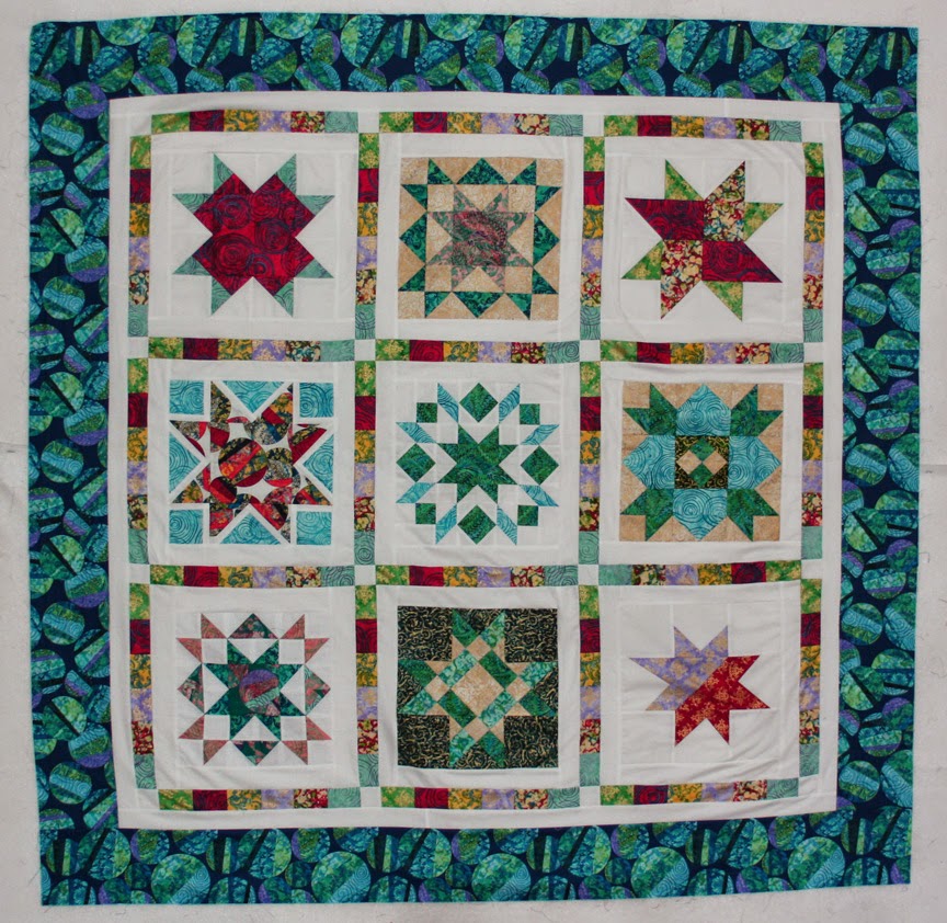 Inspired by Fabric: Tutorial: Star Sampler Quilt Assembly