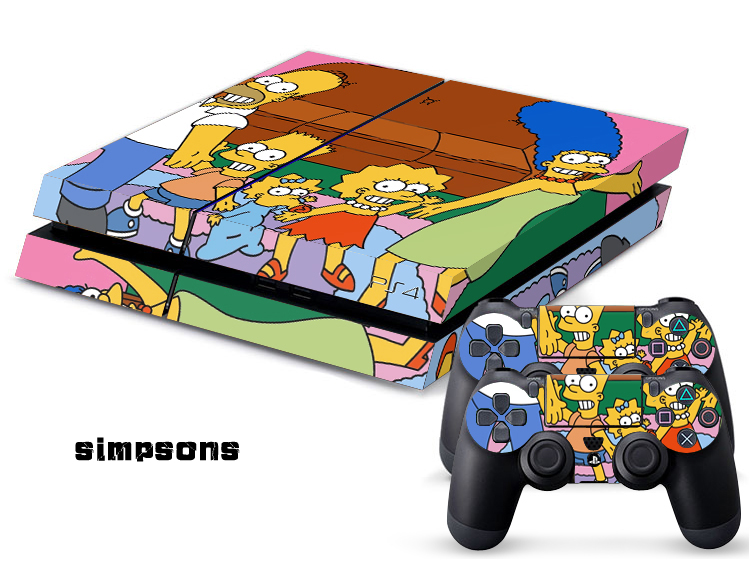 skins decal stickers for game consoles: THE SIMPSONS skin for ps4 decal ...