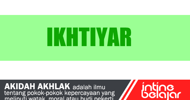 Pengertian Ikhtiar dan Hikmahnya