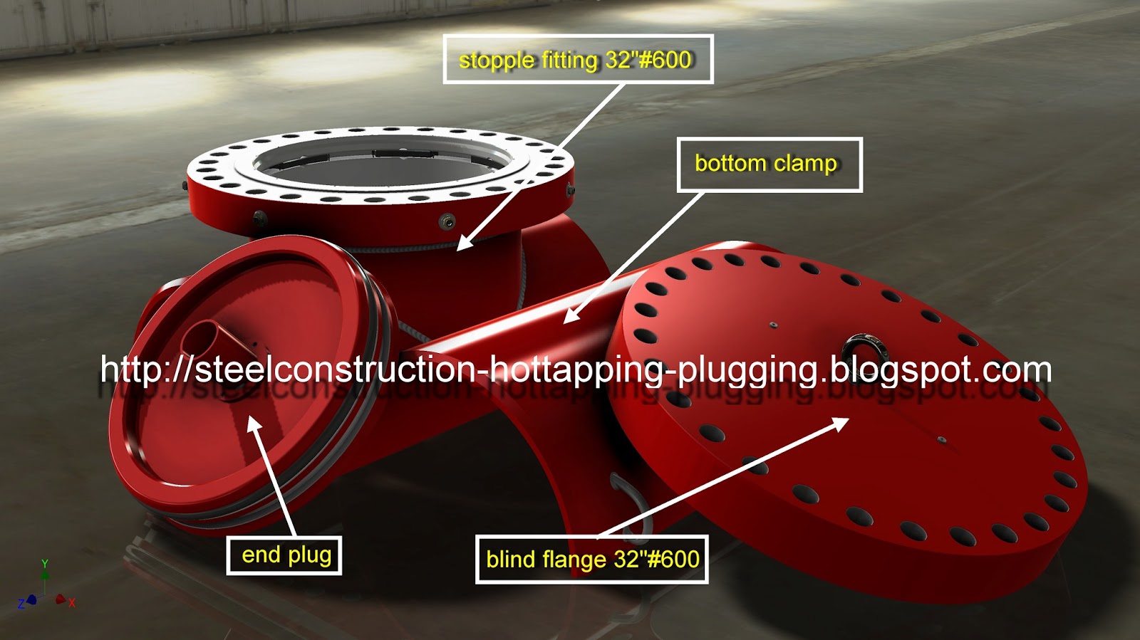 HOT TAPPING MACHINE,STOPPLE PLUGGING EQUIPMENT,STEEL CONSTRUCTION,HEAVY ...