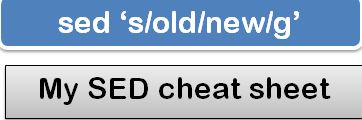 A system engineer's notes: SED cheat sheet