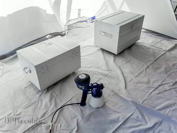 Painted Trunks for Unified Storage - DIY Beautify - Creating Beauty at Home