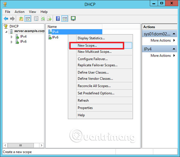 Windows Server 2012にDHCPロールをインストールするための手順