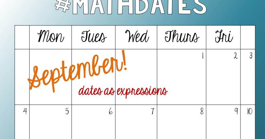 Math Fun - With Dates (#mathdates)!