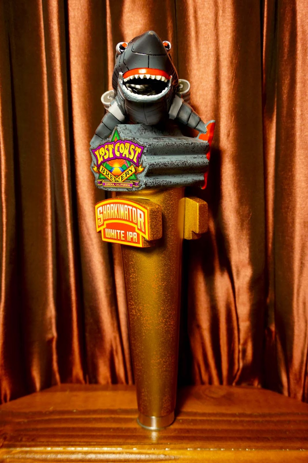 Tap Handle #615: Lost Coast - Sharkinator White IPA (Version 2)