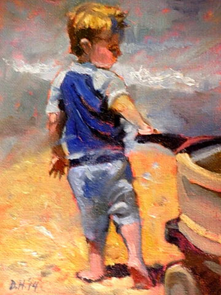 Deano's Den ( Gallery): Hard At Work-Boy Figurative