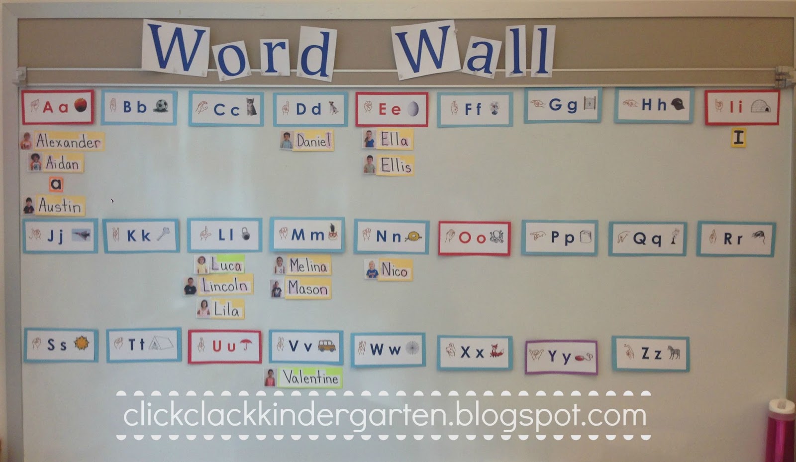 Click , Clack , Kids! ... Teachers That Type: Word Walls