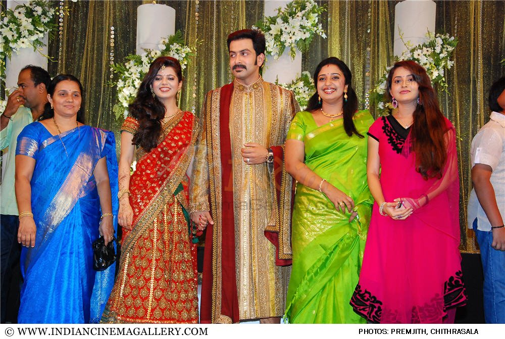 World Blog Google: Prithviraj wedding reception | Prithviraj Marriage ...