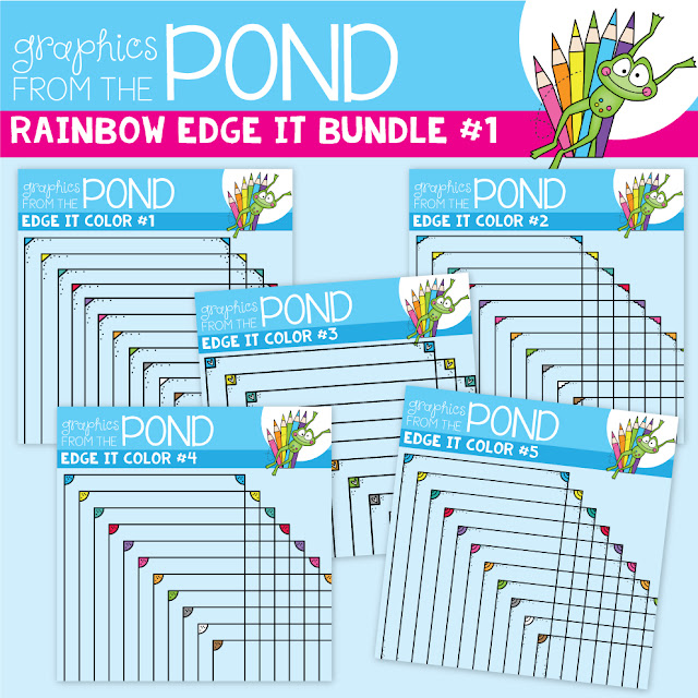 Rainbow Edge It Frames | From the Pond
