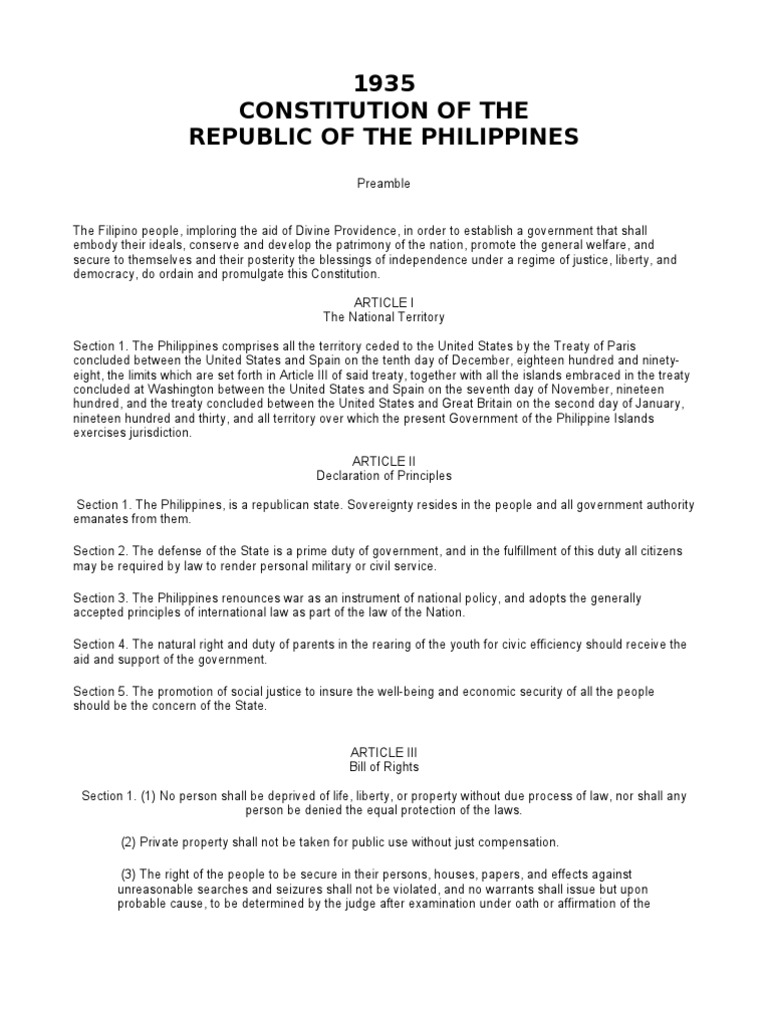 bill of rights philippine constitution - philippin news collections