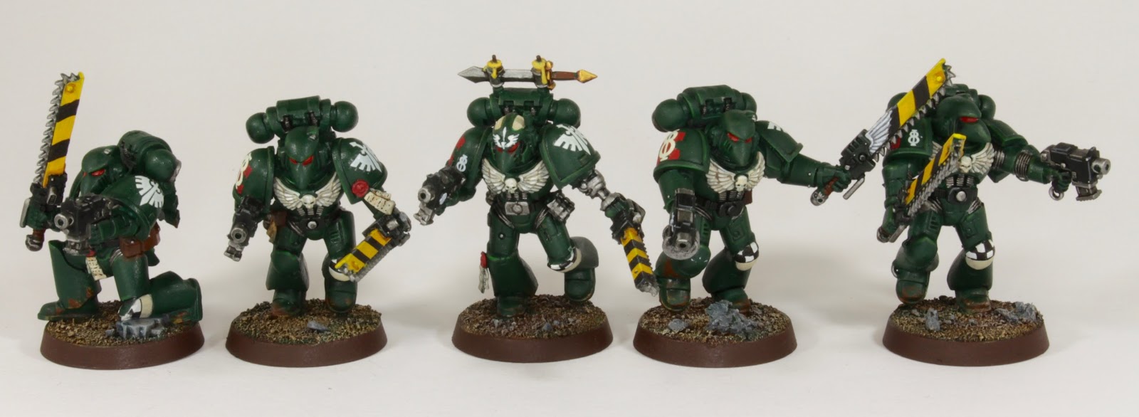 Colorblind Painter: Dark Angels 4th Company Fast Attack Squads