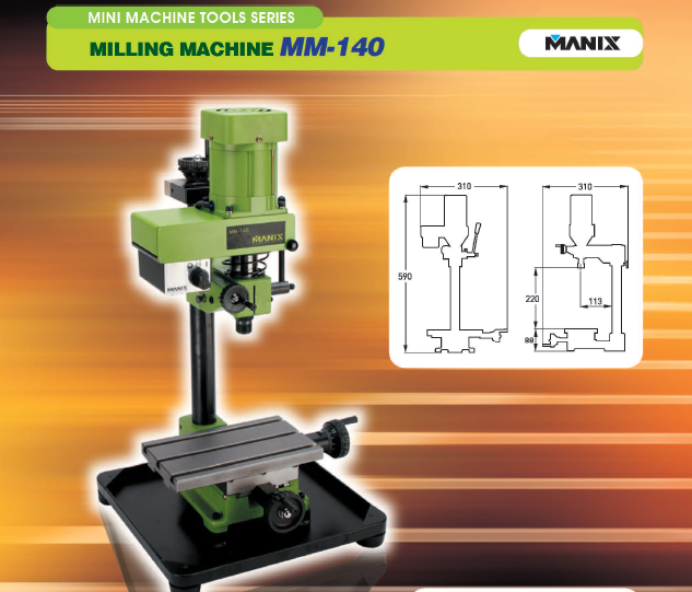 MANIX Drilling, Milling, Lathe Machines: 2016