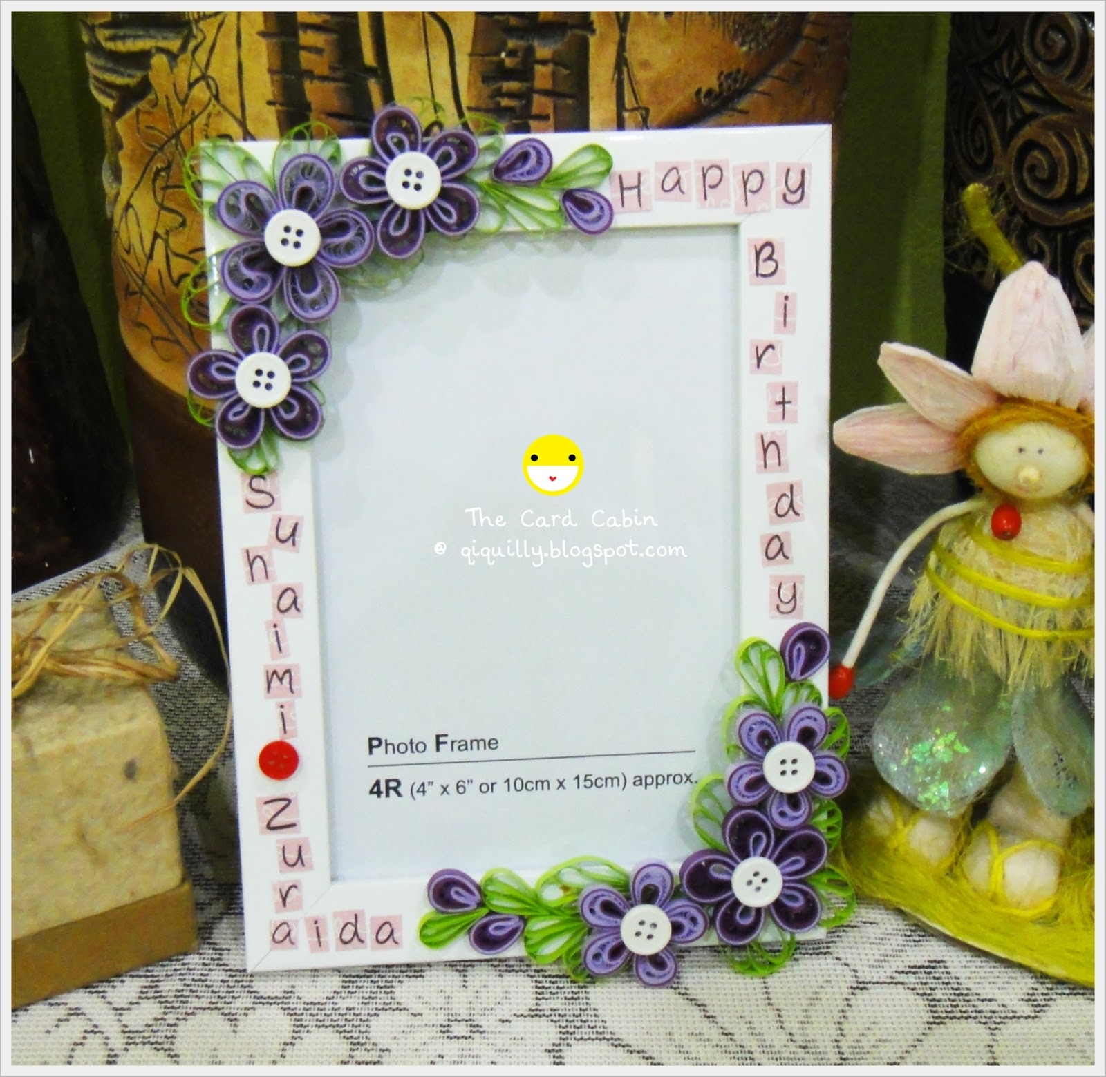 The Card Cabin by Qi Quilly: Happy Birthday Frame #4
