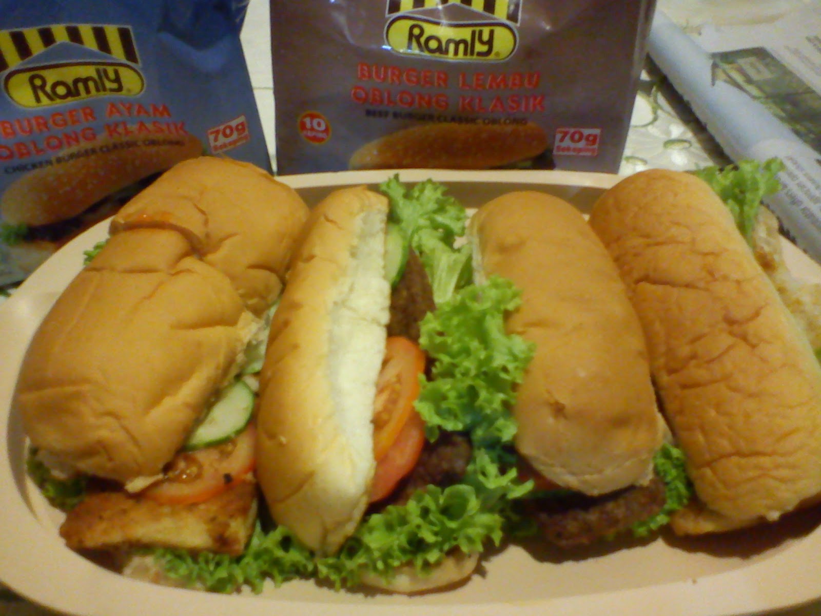 ISAURA KITCHEN: Burger Ramly Oblong