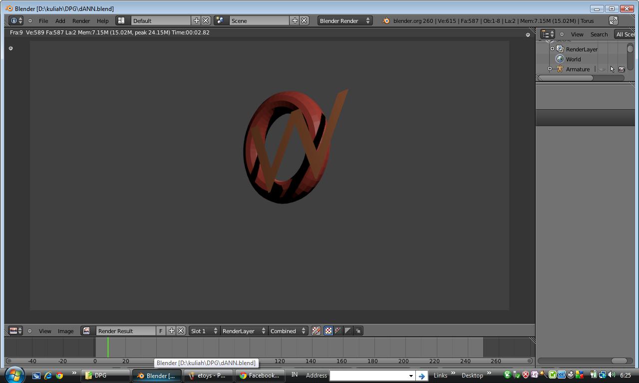 Membuat Logo dengan Blender - wildan blog
