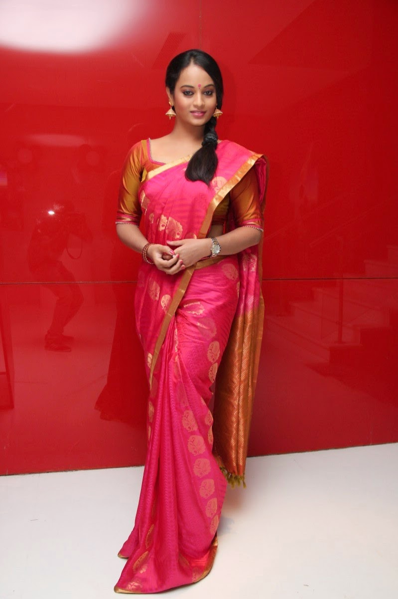 Actress Suja Varunee Latest Saree Stills - Cine Gallery