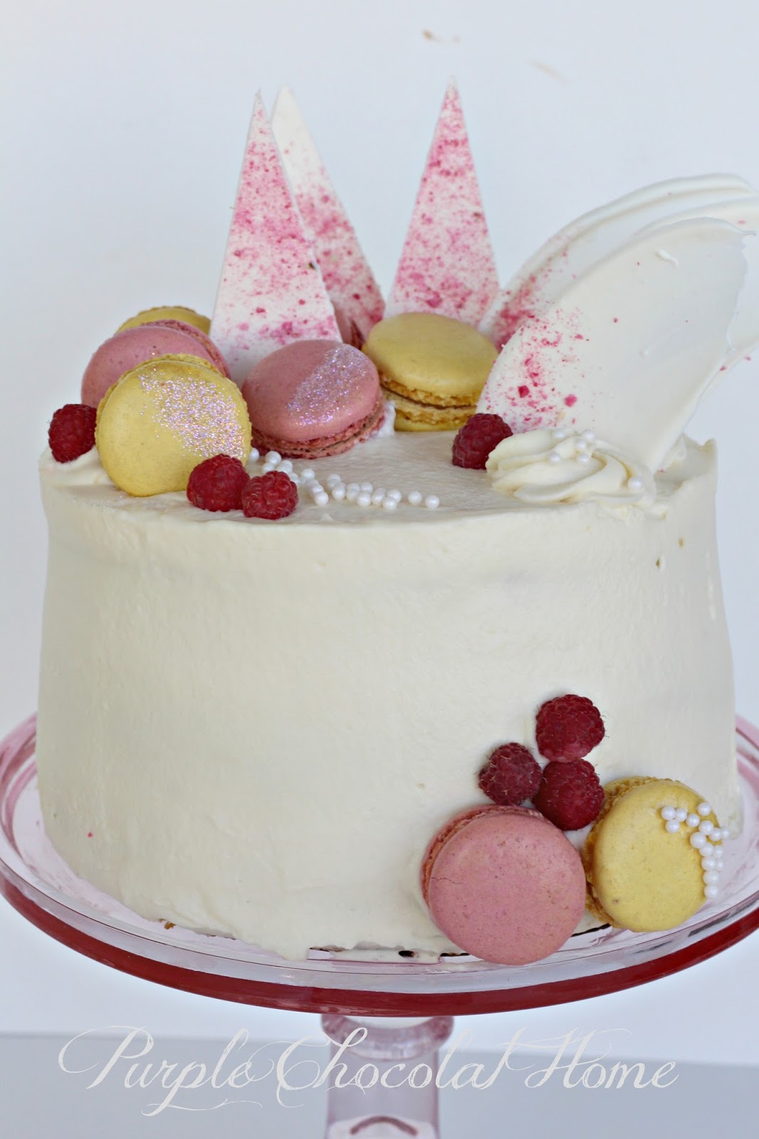 Lemon Raspberry Wow Cake - Purple Chocolat Home
