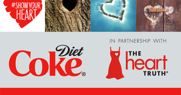 #ShowYourHeart Diet Coke and The Heart Truth® Campaign | Fashionista ...