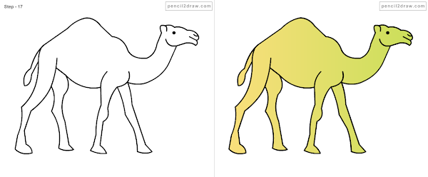 Fpencil: How to draw Cartoon camel step by step