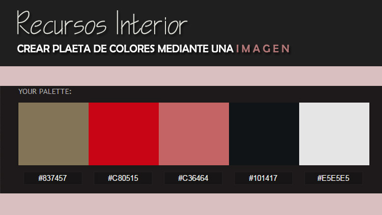 Crear paleta de colores mediante una fotografía de referencia ...