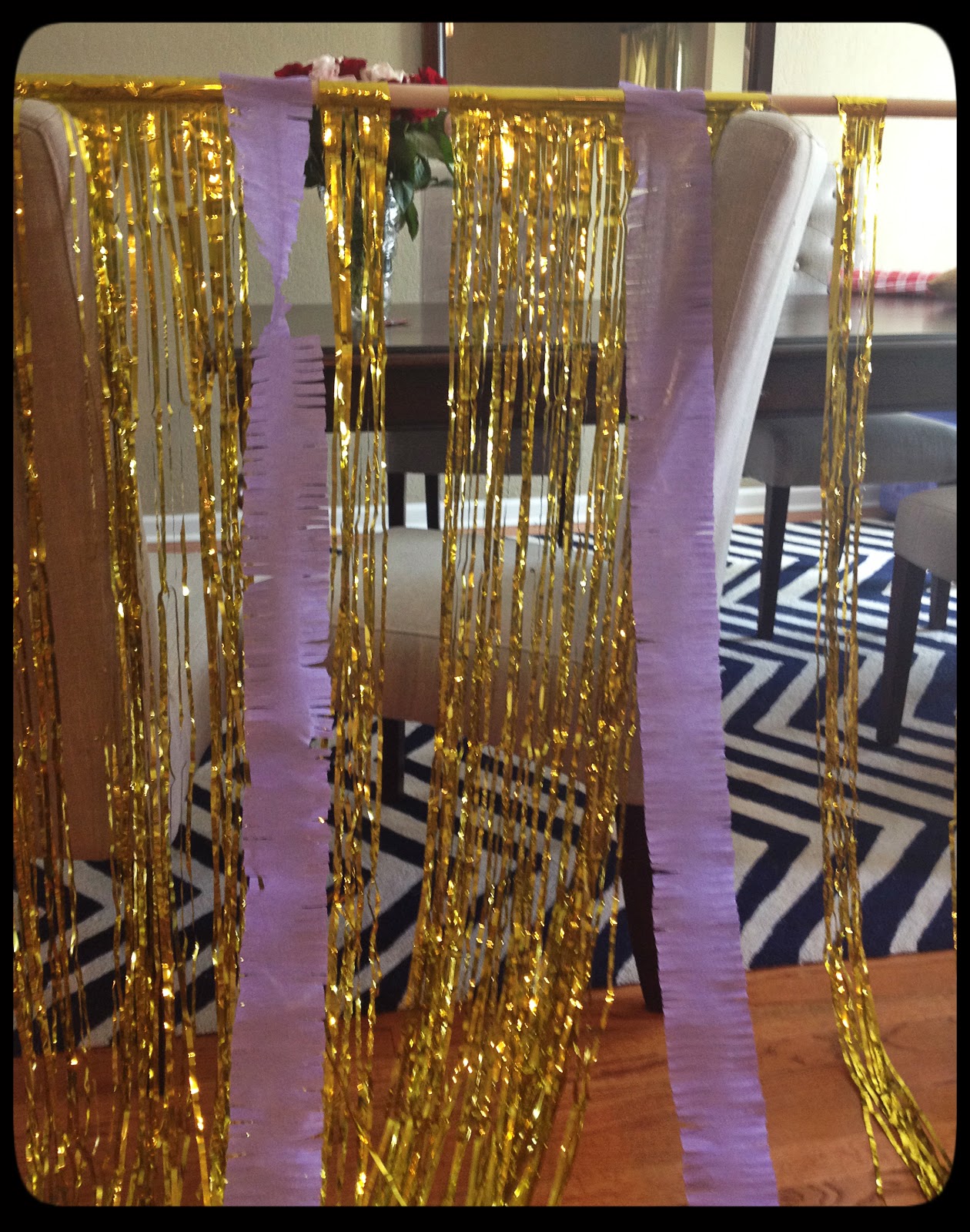 Swoon!: Colorful Streamer Backdrop