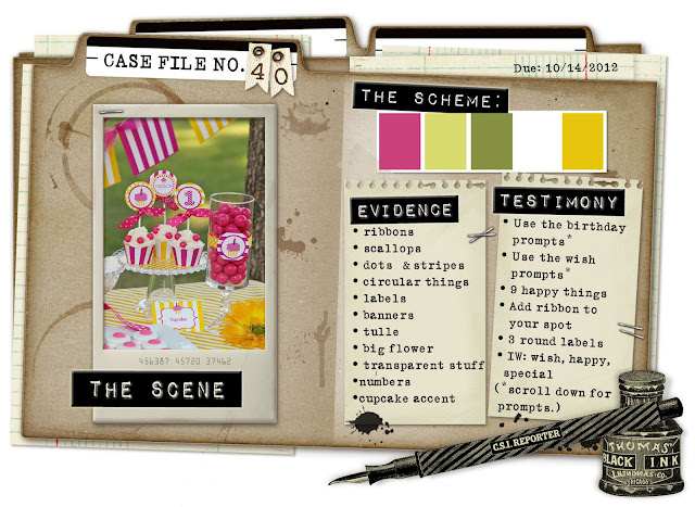 Little Scraps of Magic: You Make Me So Very Happy {CSI Case File No. 40}