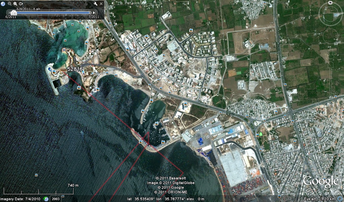 Turtle Project Cyprus: 52816 has today been inside the port of Latakia ...