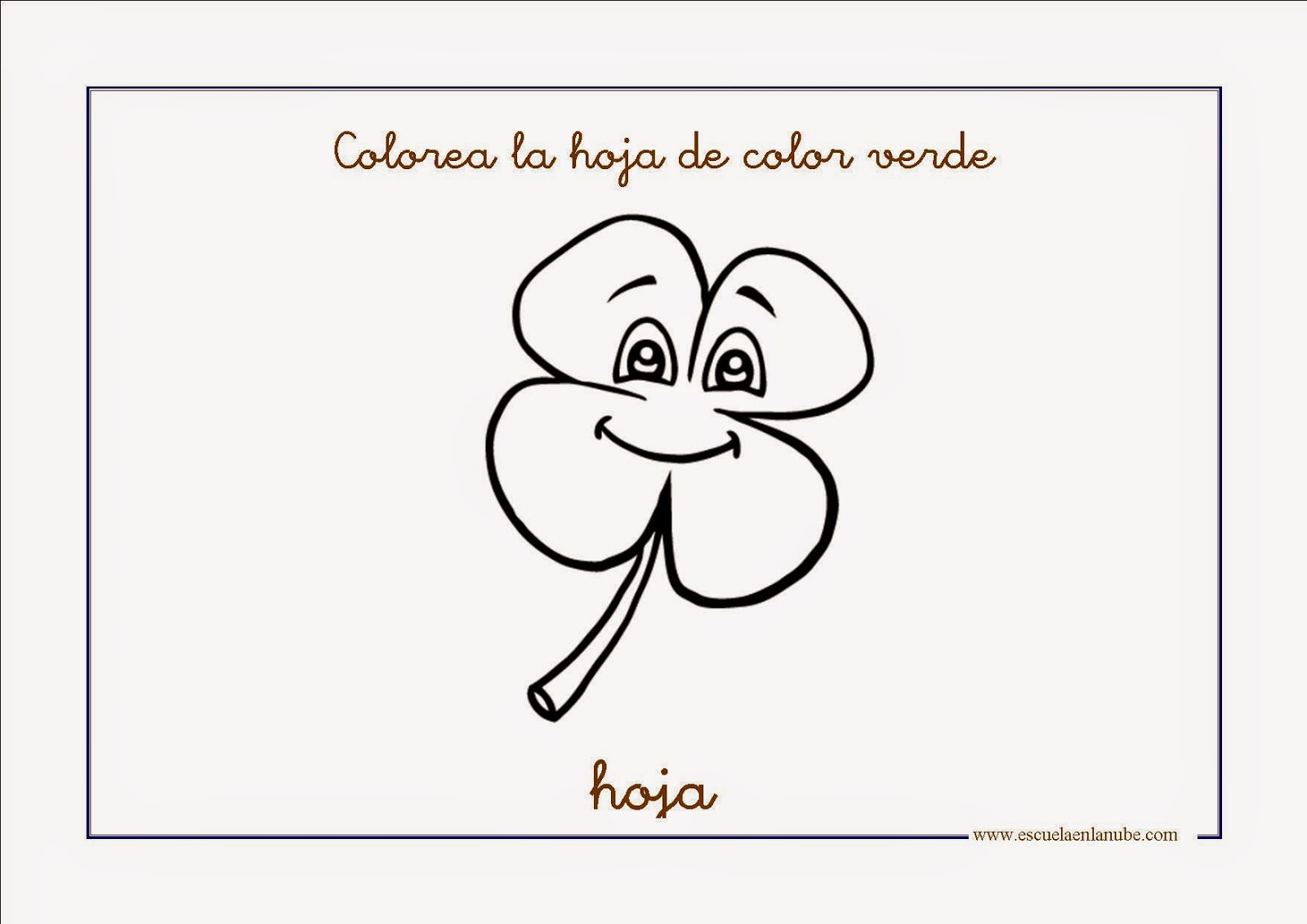 INFANTILES DE ANA V.: LOS COLORES: EL COLOR VERDE