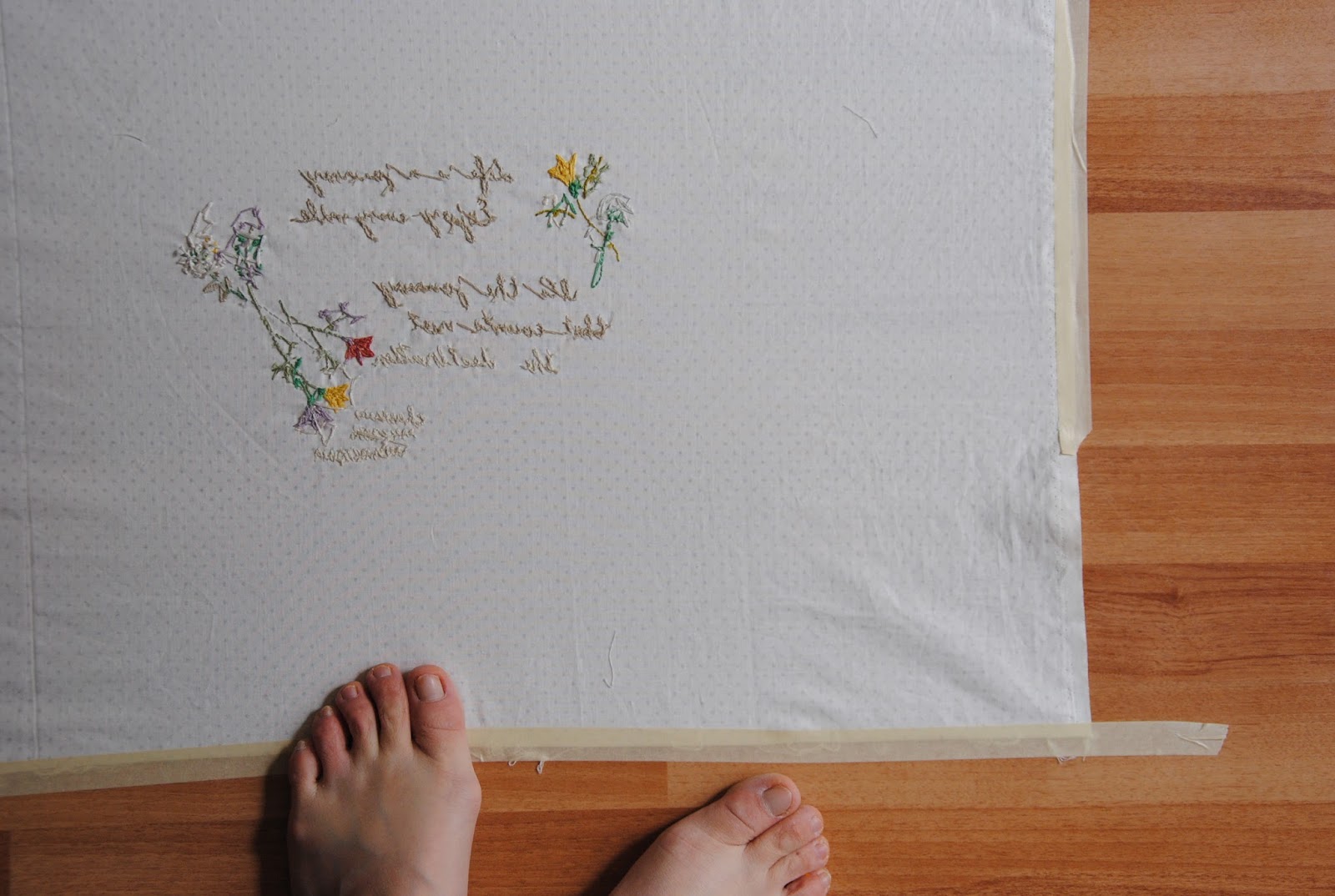 1/4" mark: Daily. patchwork. stitch