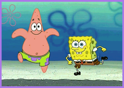 I'm happiest when floating in the sea: Patrick Star
