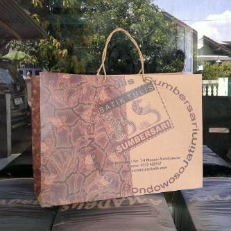 Tas Kertas Batik - tas kertas deain sendiri